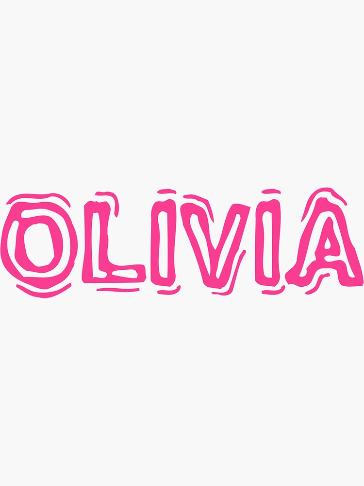 "Olivia Name" Sticker for Sale by NameMatters | Redbubble