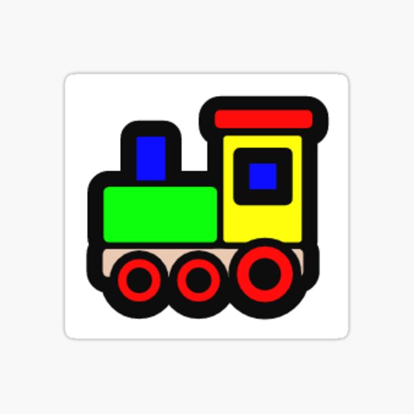 "Toy Train Sticker" Sticker for Sale by Lottie7777777 | Redbubble