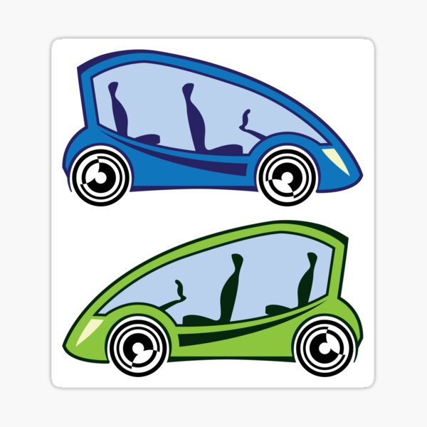 "Electric Car" Sticker by vectorworks51 | Redbubble