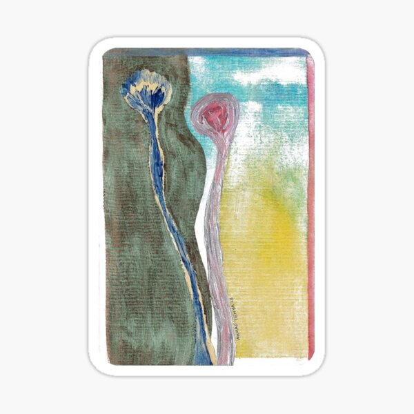 "Ethereal Dance Original Painting" Sticker for Sale by fineartbyahmad ...