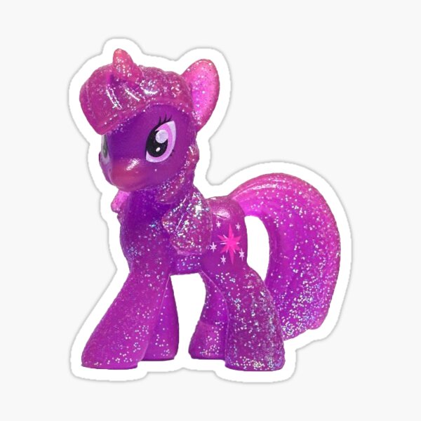 "Twilight sparkle glitter figurine my little pony " Sticker for Sale by ...