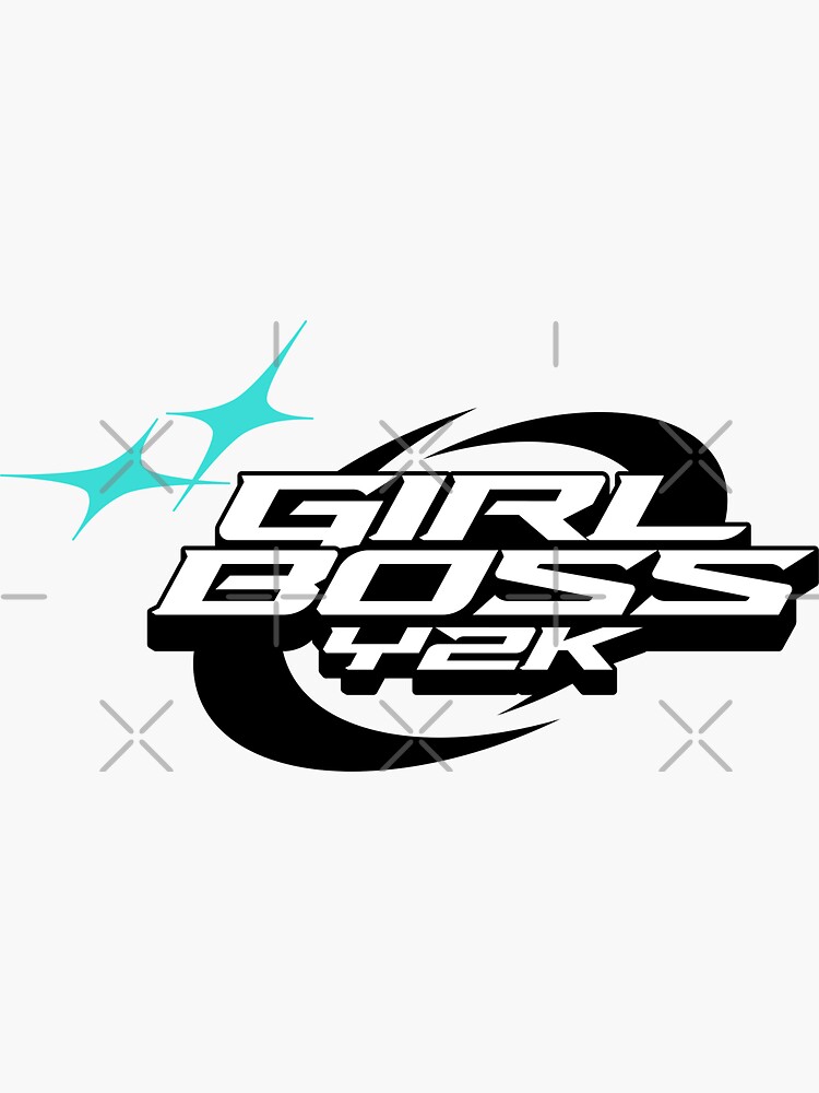 "Girl Boss, Born In Y2K" Sticker for Sale by chosensoul | Redbubble