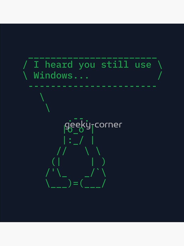"Linux Tux Cowsay Meme" Sticker for Sale by geeky-corner | Redbubble