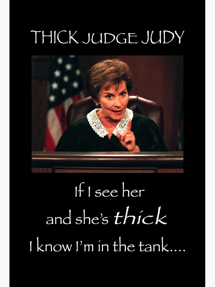 "Thick Judge Judy" Sticker for Sale by lizardsunite | Redbubble