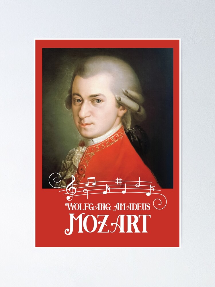 "Wolfgang Amadeus Mozart" Poster for Sale by Jools-57 | Redbubble