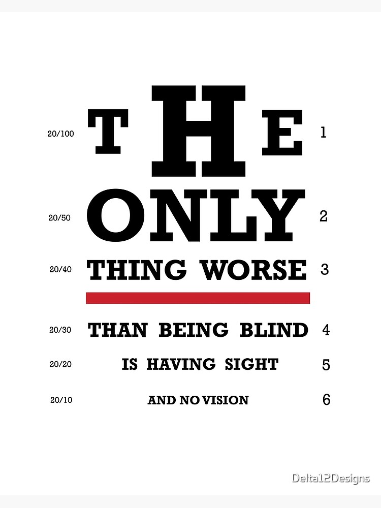 "Vision Eye Chart" Art Board Print for Sale by Delta12Designs | Redbubble