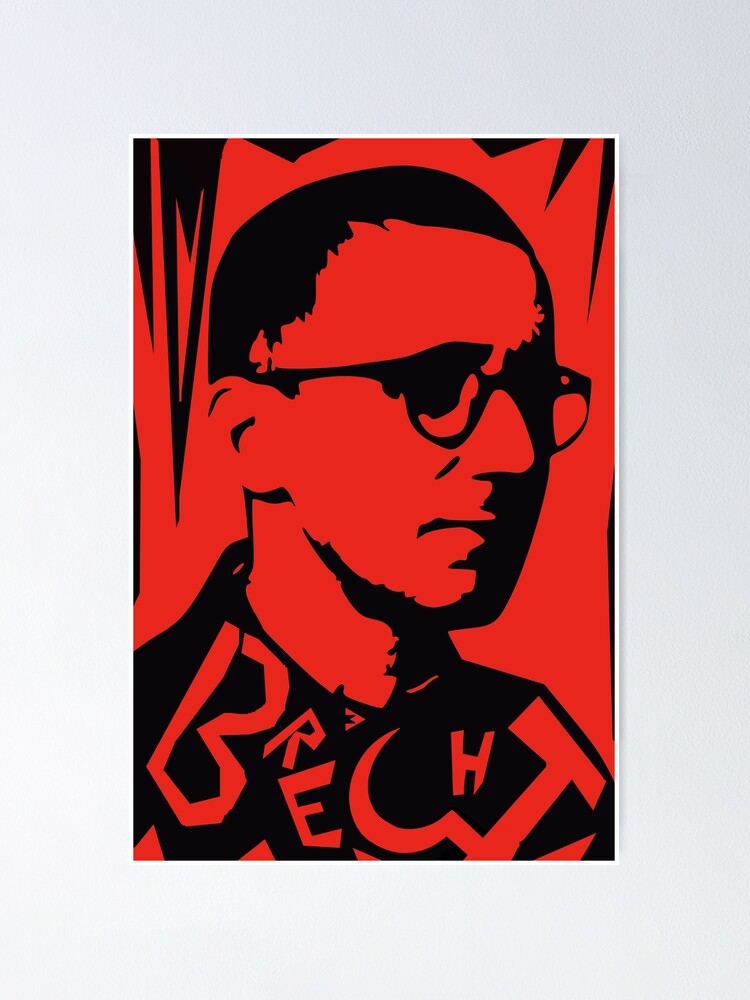 "Bertolt Brecht - Epic Theater" Poster for Sale by exilekings | Redbubble