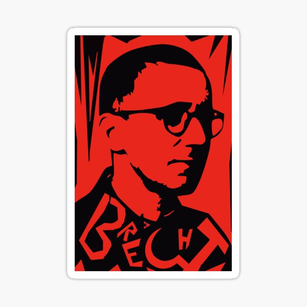 "Bertolt Brecht - Epic Theater" Sticker for Sale by exilekings | Redbubble