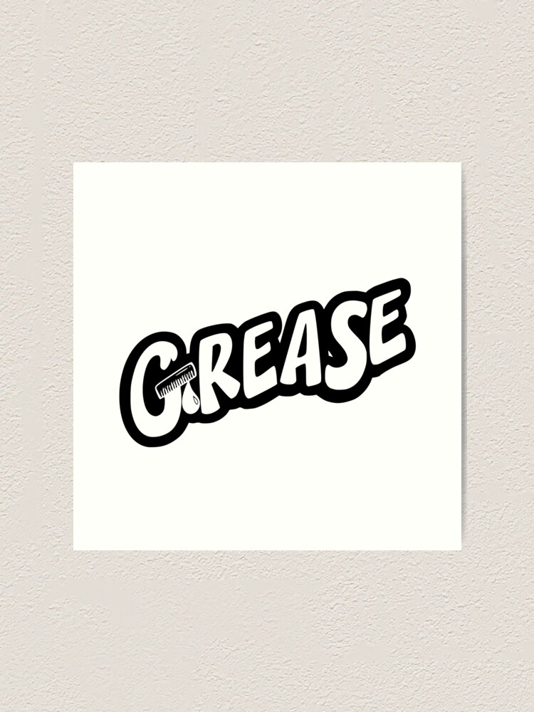"Grease logo movie films" Art Print for Sale by Svgfilms | Redbubble