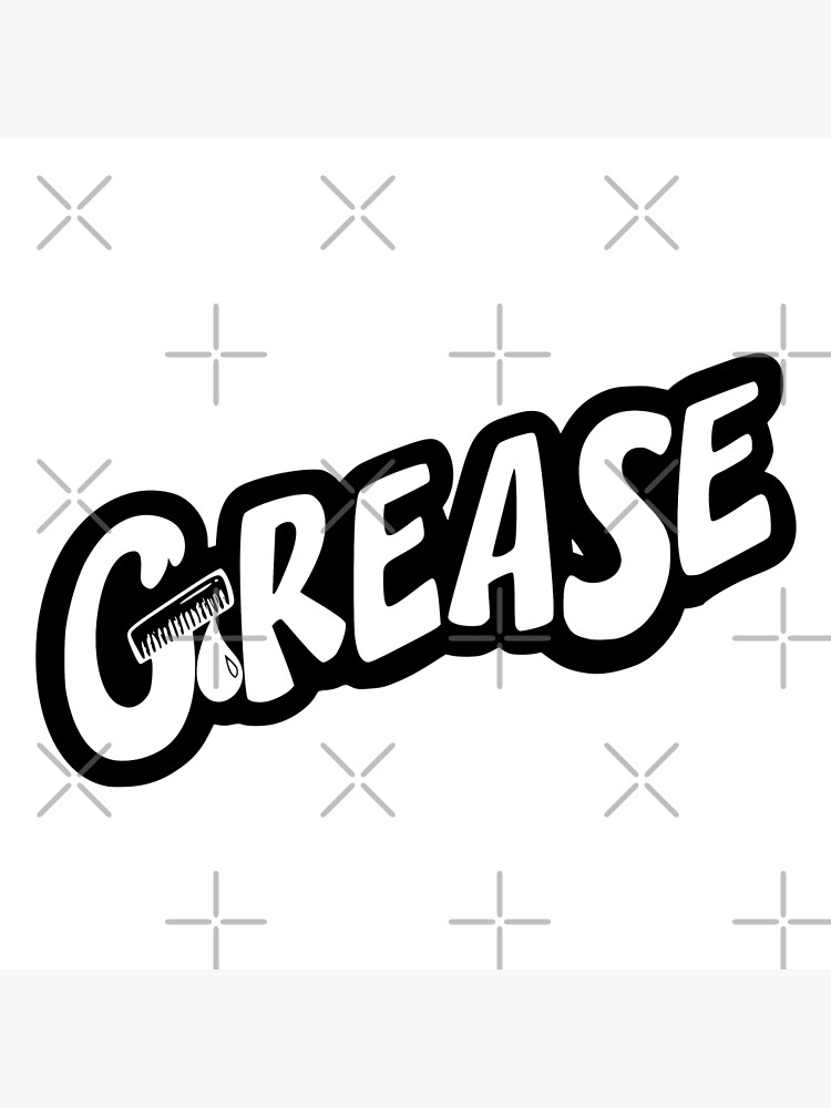 "Grease logo movie films" Art Print for Sale by Svgfilms | Redbubble