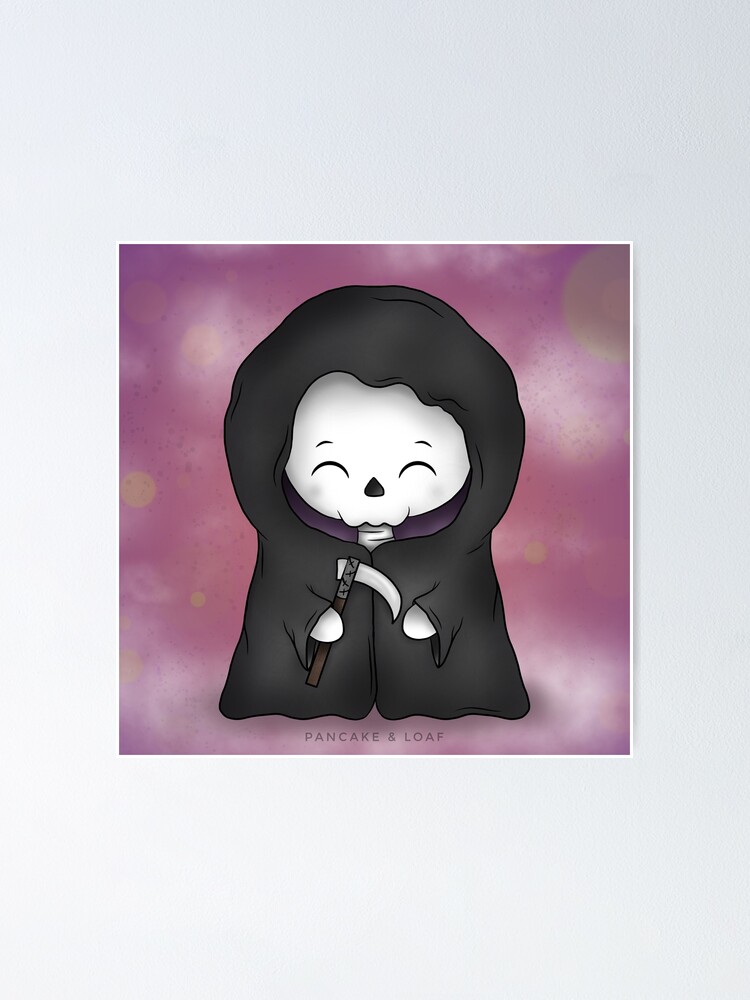 "Cute Baby Grim Reaper" Poster for Sale by PancakeAndLoaf | Redbubble