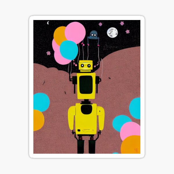 "Mad Robot Collection" Sticker for Sale by artesilenciosa | Redbubble
