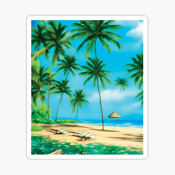 "Bali Indonesia Peaceful Beach " Sticker for Sale by awadesigns | Redbubble