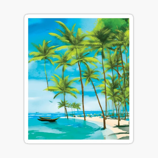 "Bali Indonesia Peaceful Beach " Sticker for Sale by awadesigns | Redbubble