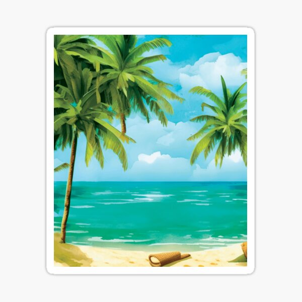 "Bali Indonesia Peaceful Beach " Sticker for Sale by awadesigns | Redbubble