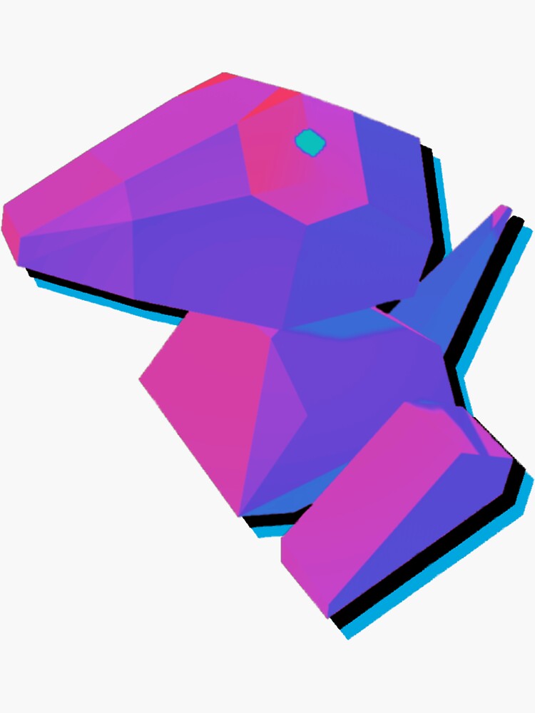 "Porygon - Vaporwave - White" Sticker for Sale by Nickelnips | Redbubble