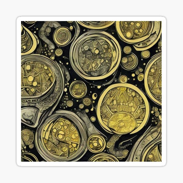 "Pattern, Coins Gold Silver and Bronze" Sticker for Sale by ...