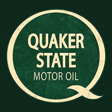 "Quaker State Vintage Motor Oil" Sticker for Sale by quark | Redbubble