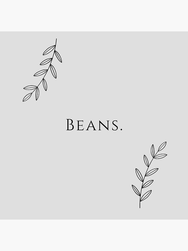 "Simple Minimalistic Beans" Sticker for Sale by TheHobbyistCo | Redbubble