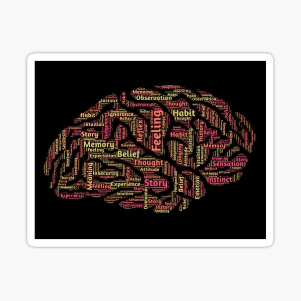 "Brain Power" Sticker for Sale by DanDesignn | Redbubble