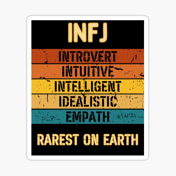 "INFJ Personality Traits" Sticker for Sale by RockBeeDesigns | Redbubble