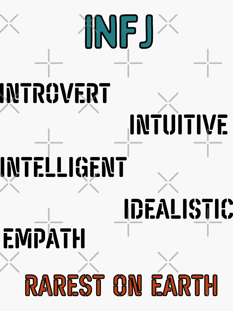 "INFJ Sticker Pack" Sticker for Sale by RockBeeDesigns | Redbubble