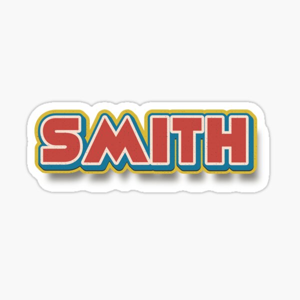 "Smith Surname" Sticker for Sale by WilliamsonMedia | Redbubble