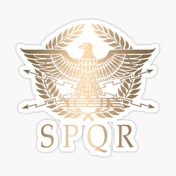 "SPQR" Sticker for Sale by historeetees1 | Redbubble