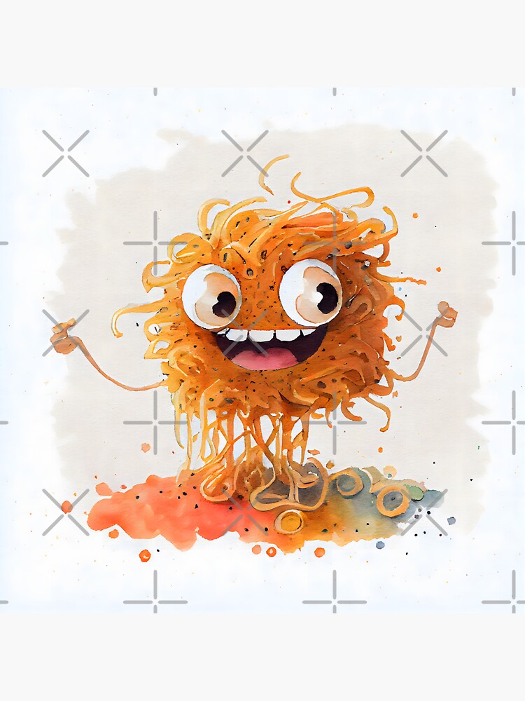 "Cute Ramen Noodle Monster" Sticker for Sale by CGSGraphics | Redbubble