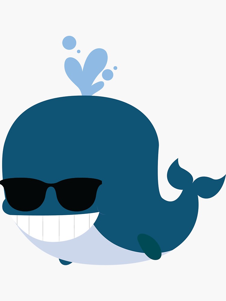 "Whale Emoji " Sticker for Sale by HippoEmo | Redbubble