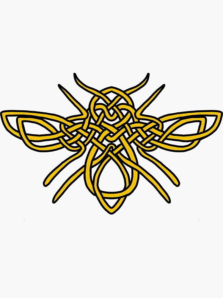 "Bee Celtic knot" Sticker for Sale by audreybealee | Redbubble
