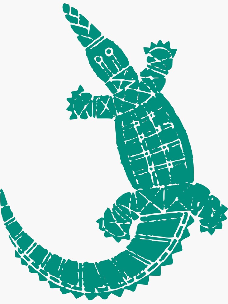 "ethnic crocodile totem" Sticker for Sale by kubranurgullu | Redbubble