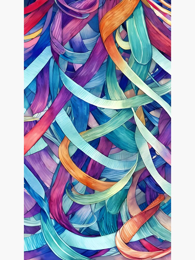 "Watercolor flow pattern 1.1" Sticker for Sale by MoonsideGallery ...