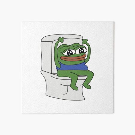 "Pepe the Frog - Peepo on a toilet" Art Board Print for Sale by ...