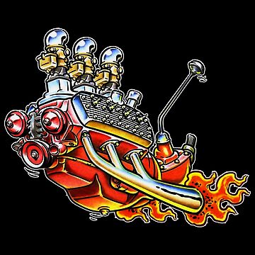 "Traditional Motor On Fire Tattoo" Poster for Sale by Cesar Caligula ...