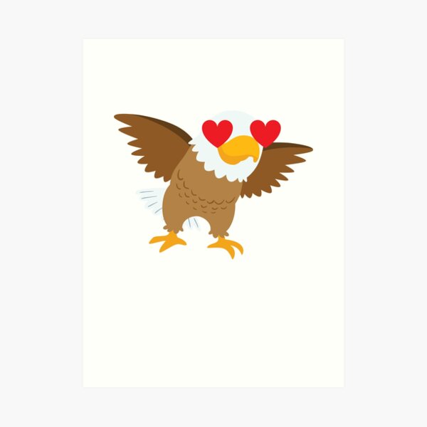 "Eagle Emoji " Art Print by HippoEmo | Redbubble