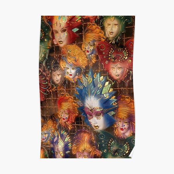 "Psychedelic art Magic secret opera theater mask photo " Poster for ...