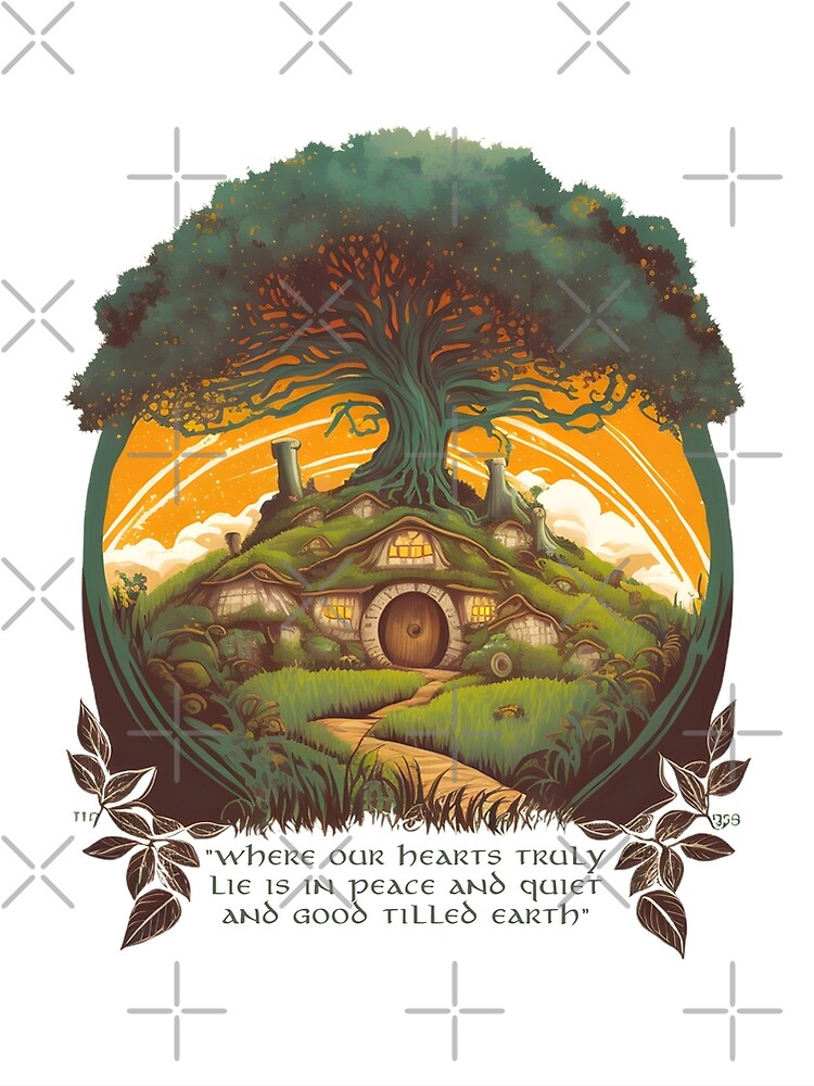 "Round Doors under a Tree - Fantasy" Greeting Card for Sale by Fenay ...