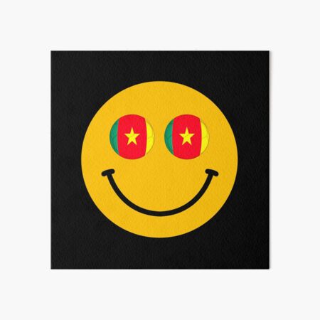 "Cameroon Football Smiley Face" Art Board Print for Sale by Amadhaun13 ...