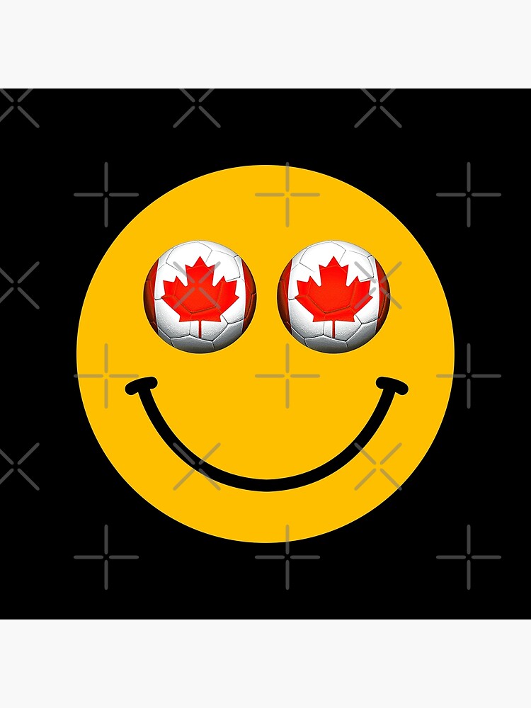 "Canada Football Smiley Face" Poster for Sale by Amadhaun13 | Redbubble