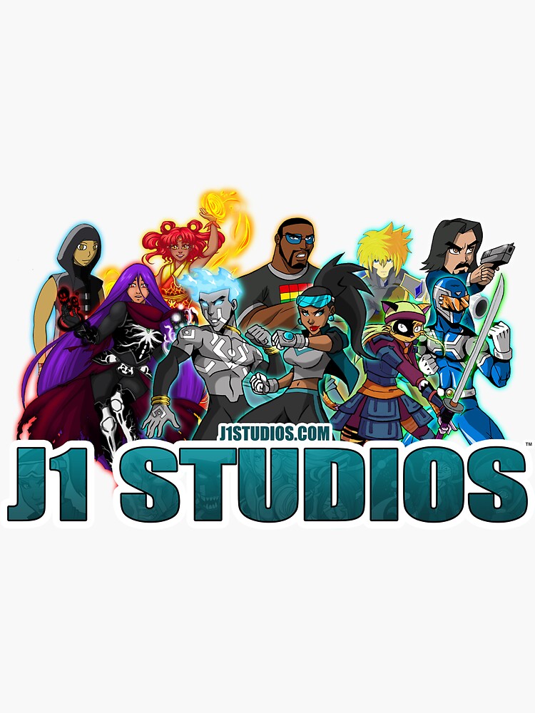 "J1 Studios (Group Shot)" Sticker for Sale by j1studios | Redbubble