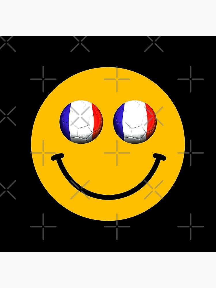 "France Football Smiley Face" Poster for Sale by Amadhaun13 | Redbubble