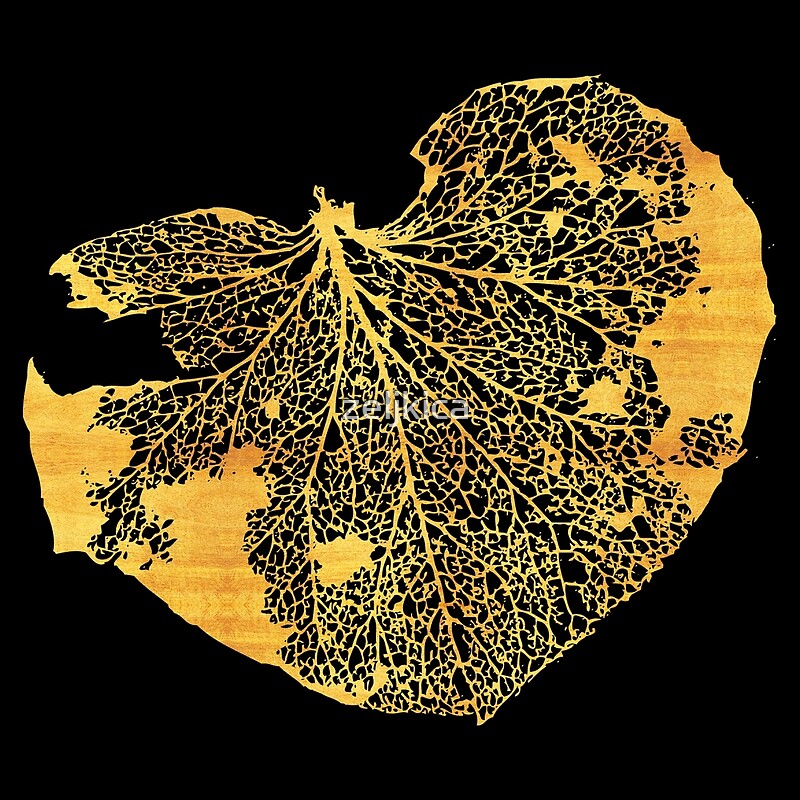 "gold leaf skeleton" by zeljkica | Redbubble