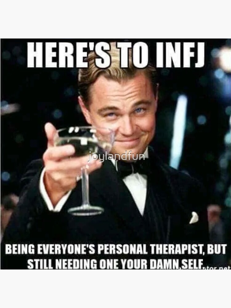 "mbti INFJ" Sticker for Sale by joylandfun | Redbubble