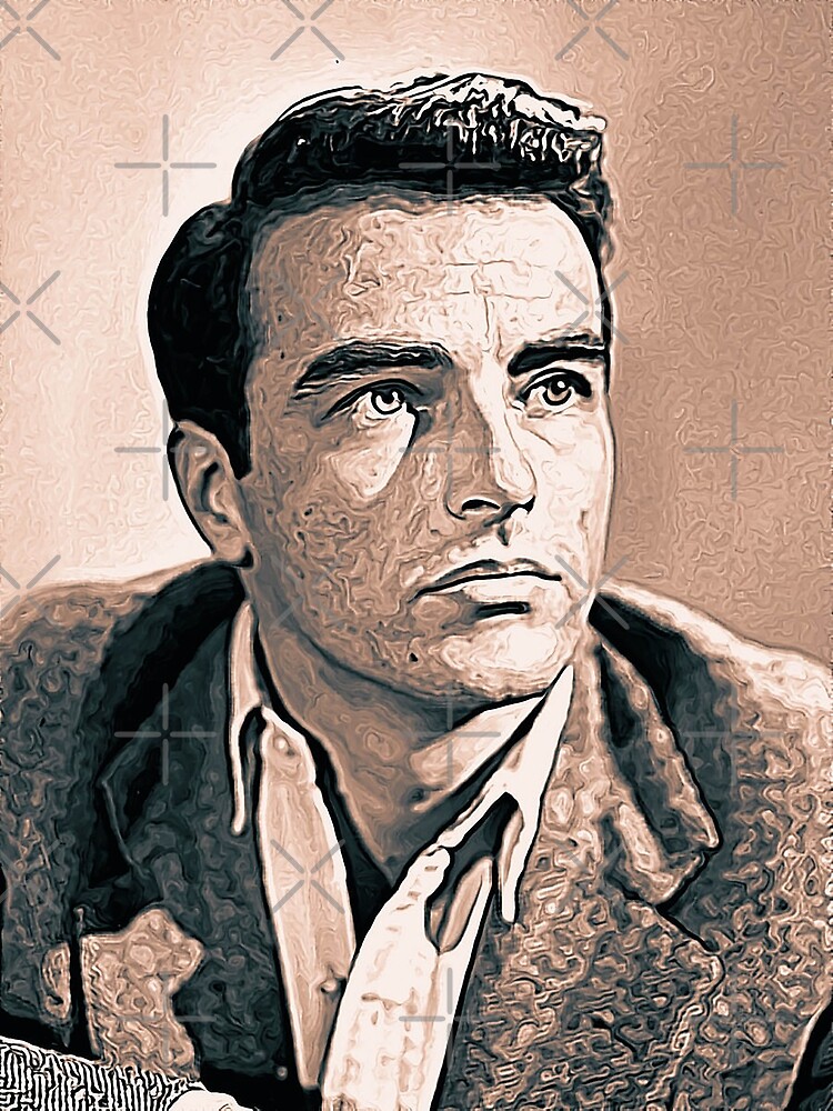 "Montgomery Clift Art - vintage paint - D85" Poster for Sale by ...