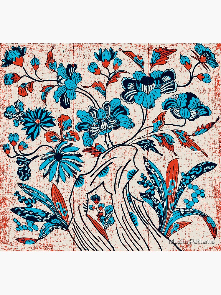 "Pink Tones Background Directional Floral Design" Sticker for Sale by ...