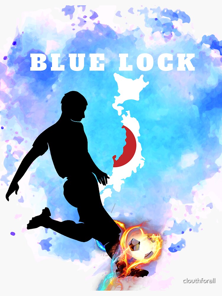 "japan bluelock FOOTBALL soccer" Sticker for Sale by clouthforall ...