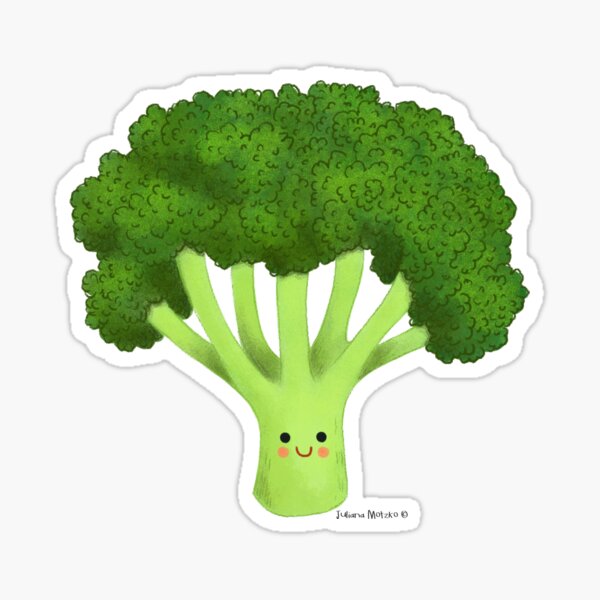 "Broccoli" Sticker for Sale by julianamotzko | Redbubble
