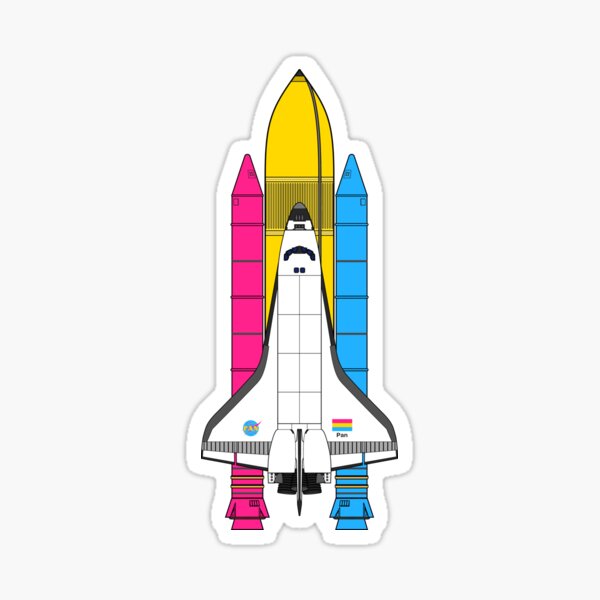 "Pan Shuttle (Full Stack)" Sticker for Sale by Mcxter | Redbubble