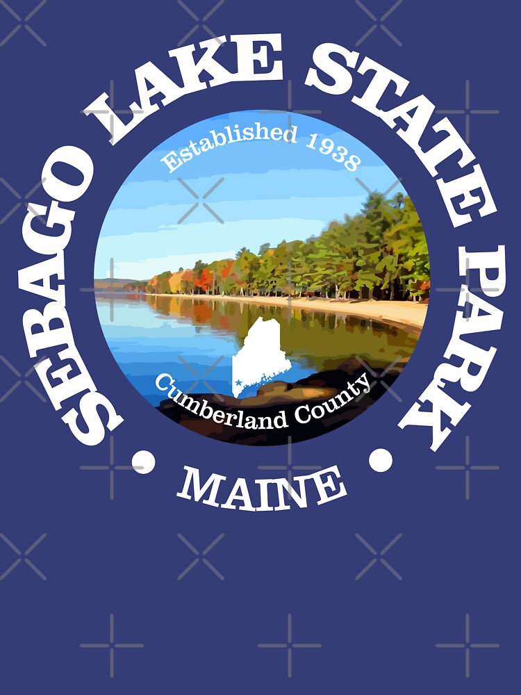 "Sebago Lake State Park (SP)" T-shirt for Sale by curranmorgan ...